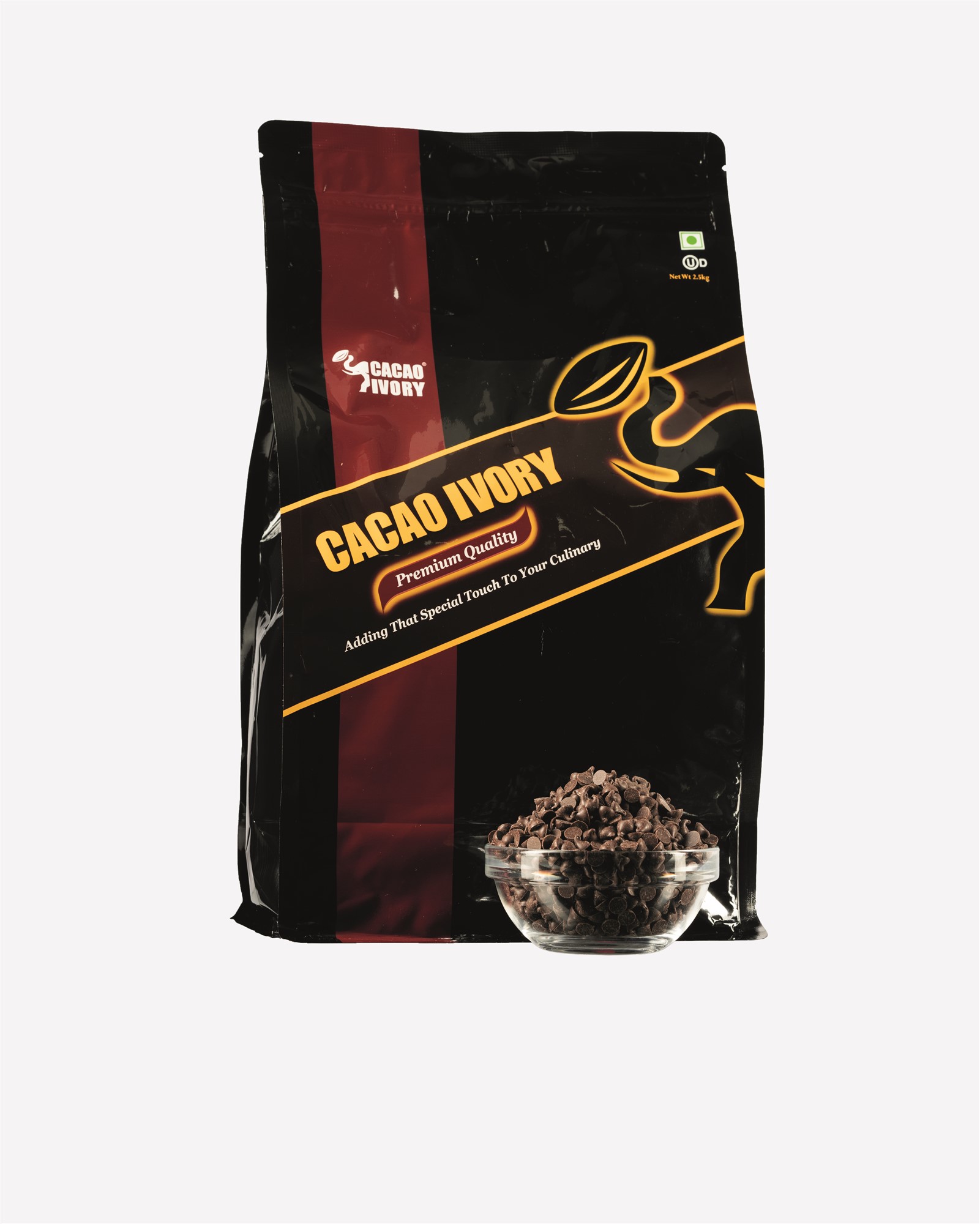 Cacao Ivory Dark Chocolate Compound Block 1kg - Innobake